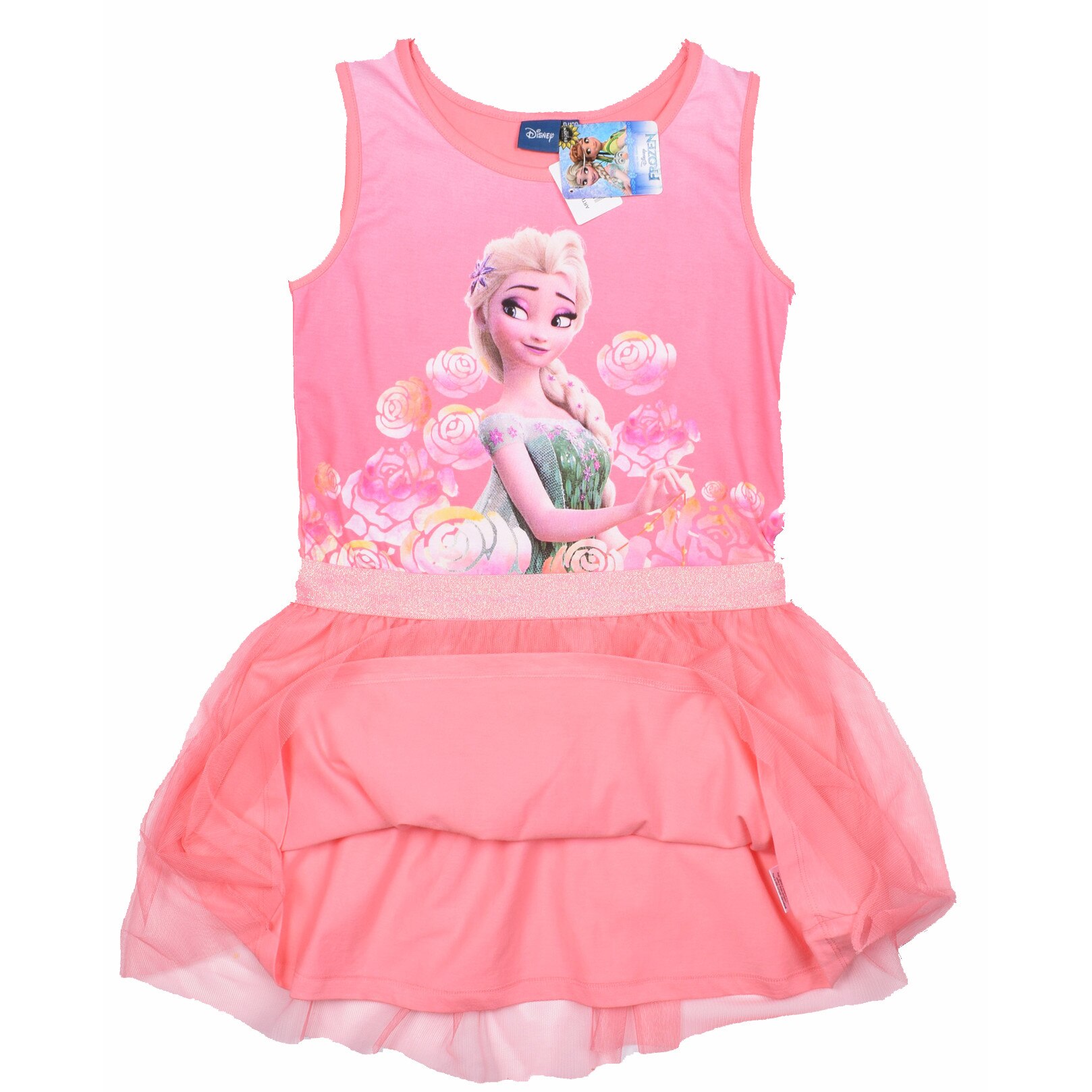 Rochie, Disney, Elsa, roz, 5 ani, 110 cm - eMAG.ro