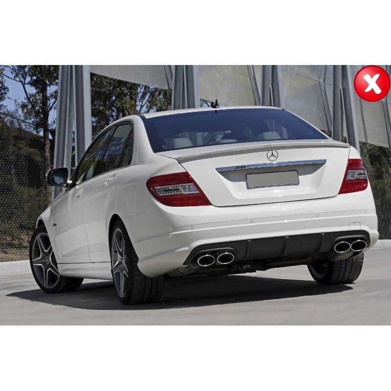 Дифузьор на задната броня, съвместим с Mercedes Benz W204 C-Class ...