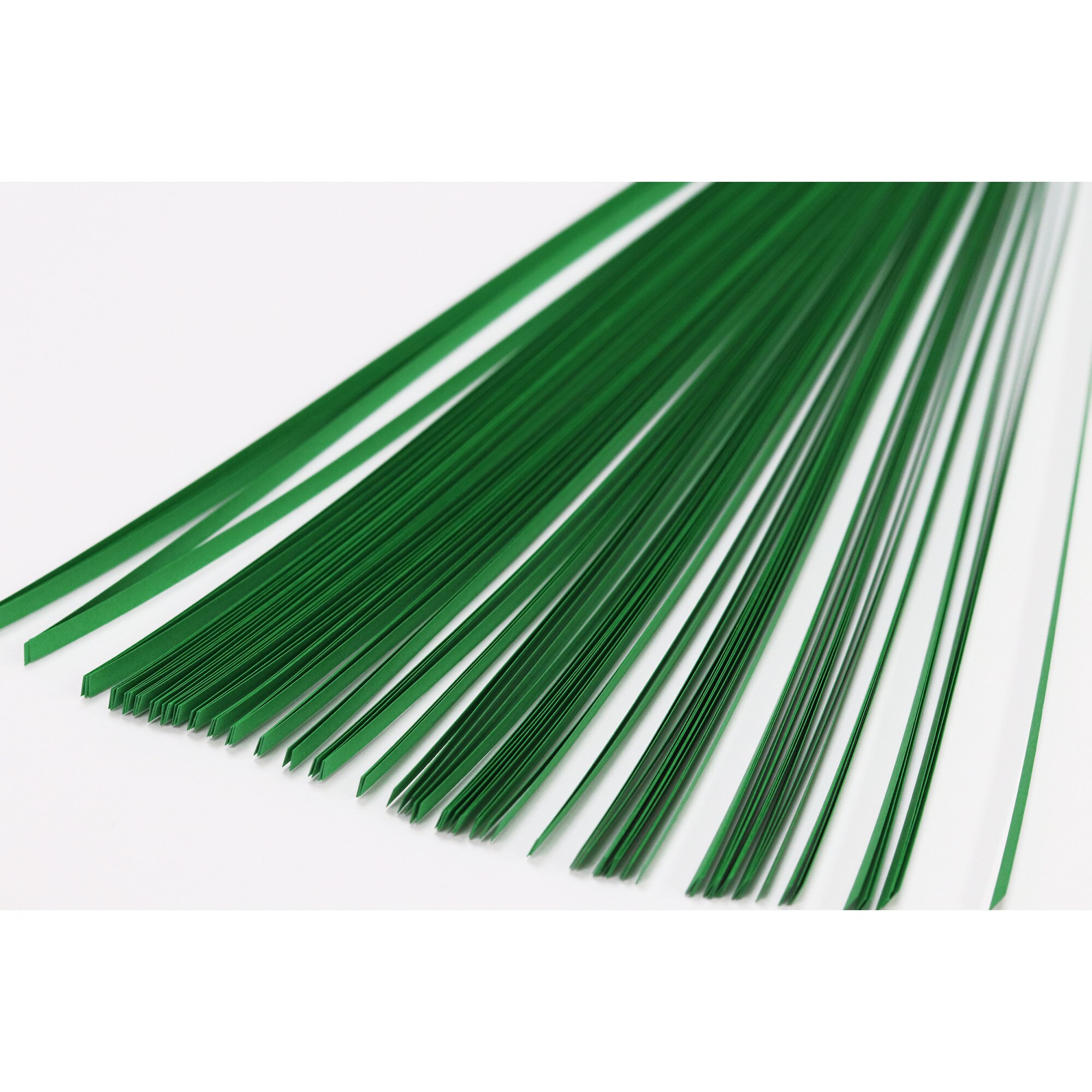 Hartie quilling verde inchis 50 cm lungime 5 mm latime 100 fasii, 120 ...