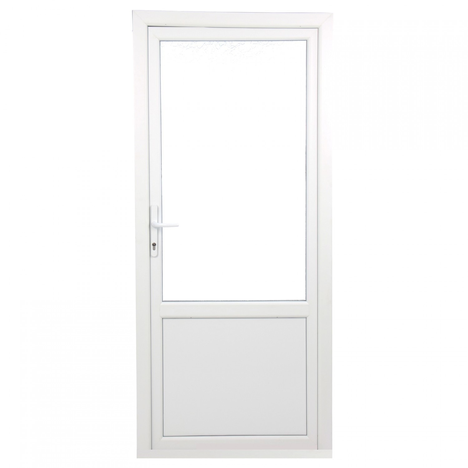 Usa PVC intrare 78x188 cm - T6 alb dreapta - eMAG.ro