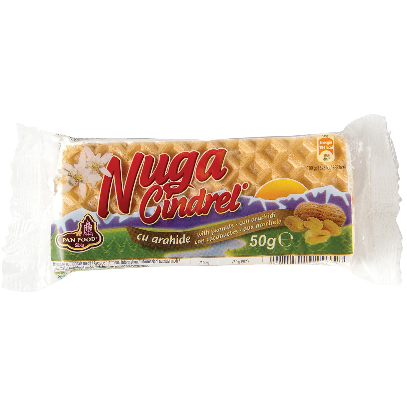 Cutie Nuga, Nuga Cindrel cu vanilie si arahide, 30x 50 g - eMAG.ro