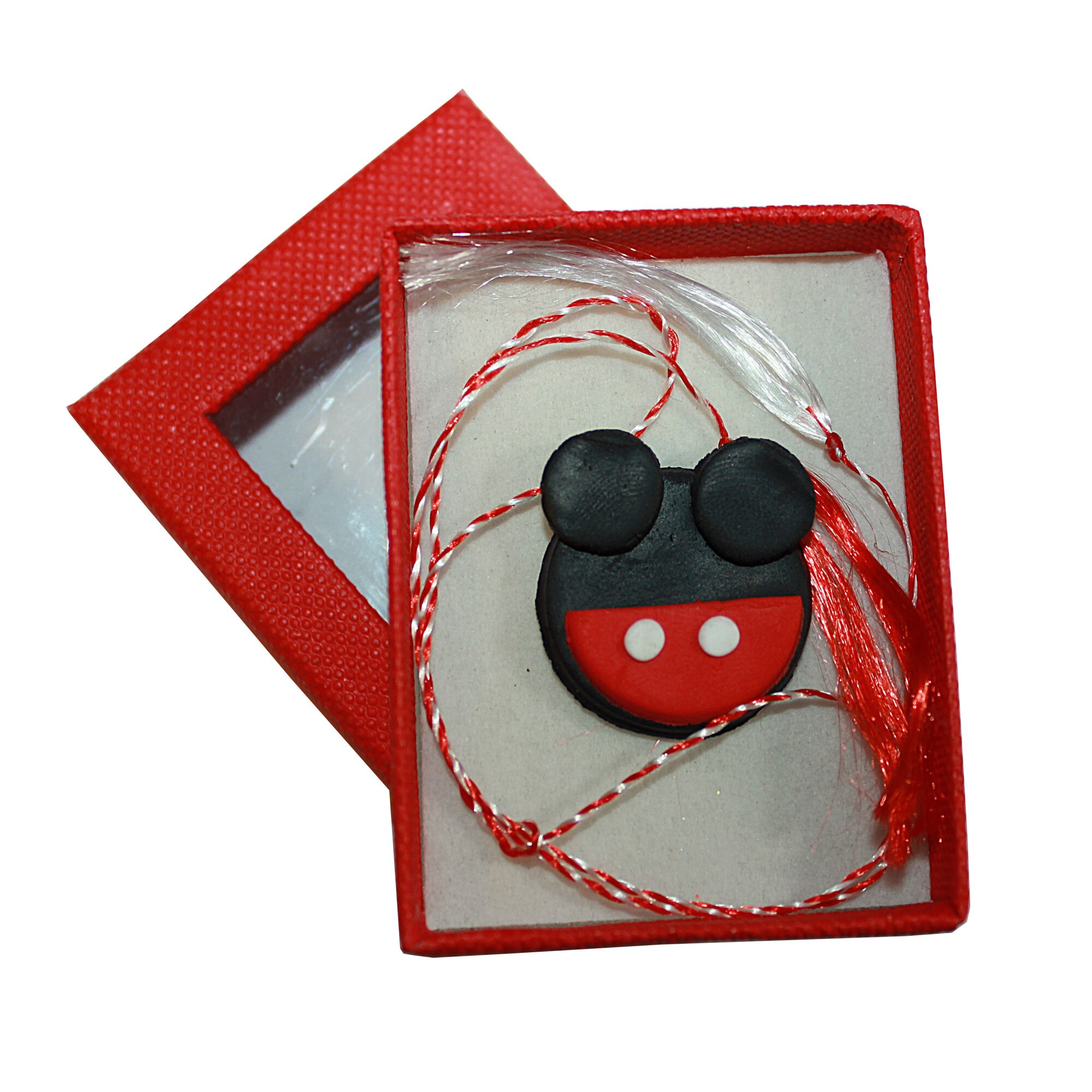 Martisor brosa din fimo lucrat manual - soricel desene animate - eMAG.ro