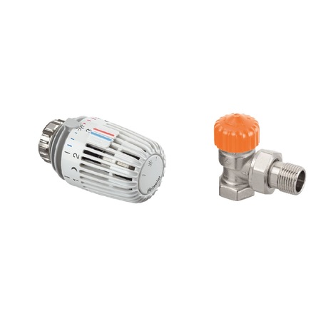 Set termostatat cu limitator automat debit Heimeier Eclipse cu cap ...