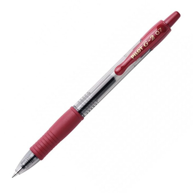 Pix gel, 0.32 mm, buton, PILOT „G-2”, Visiniu - eMAG.ro