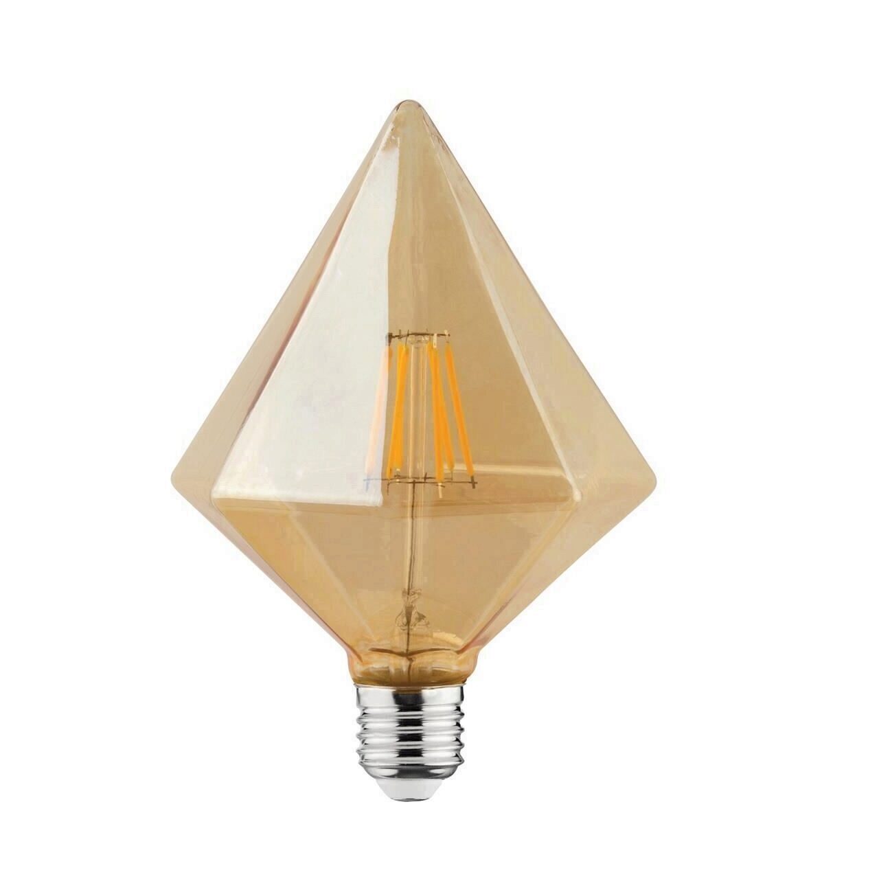 Bec led decorativ 6 W, Rustic Pyramid-6, luminozitate 540 lm, E27 - eMAG.ro