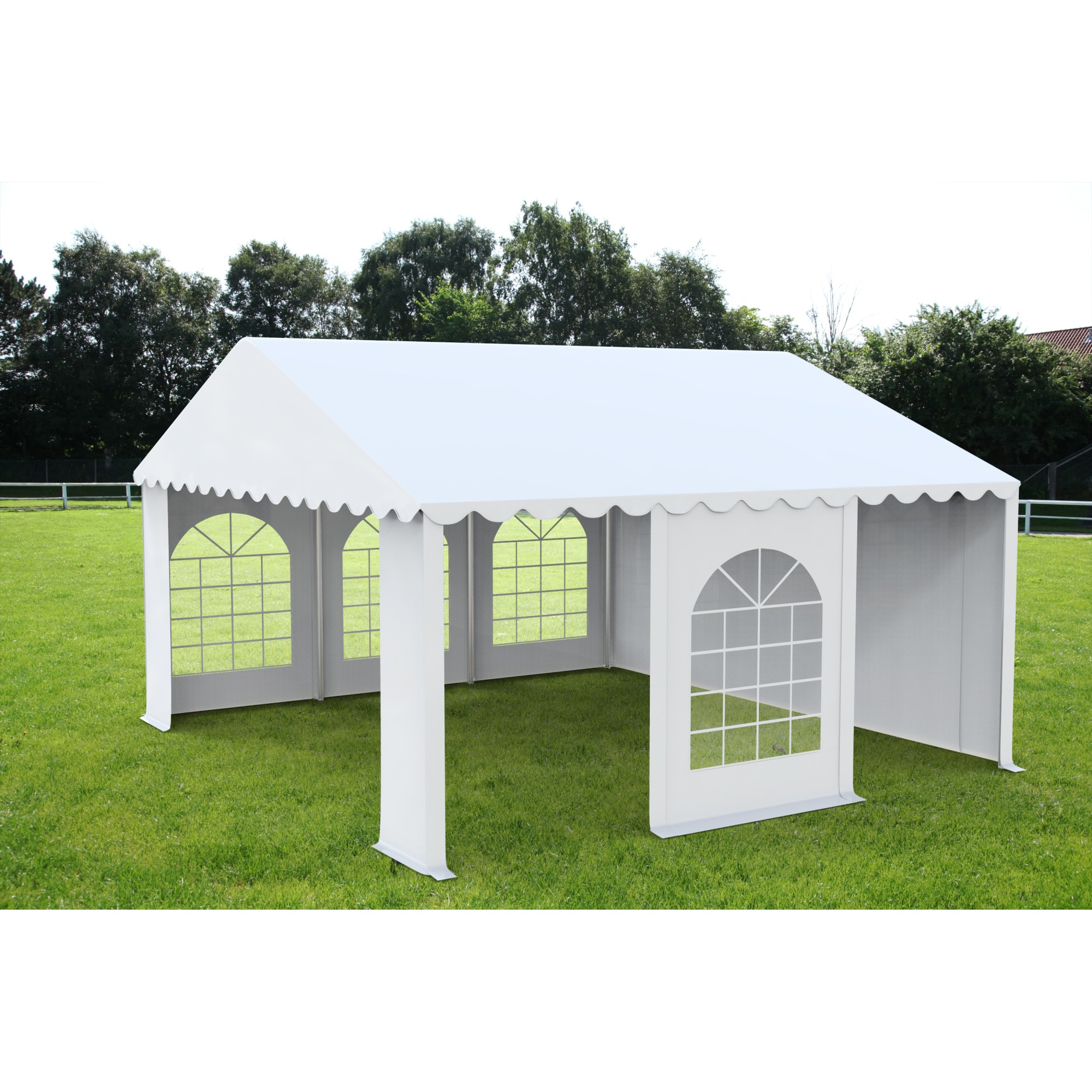 Cort evenimente 4x6 m, PROFESSIONAL PLUS, PVC ignifug alb - eMAG.ro