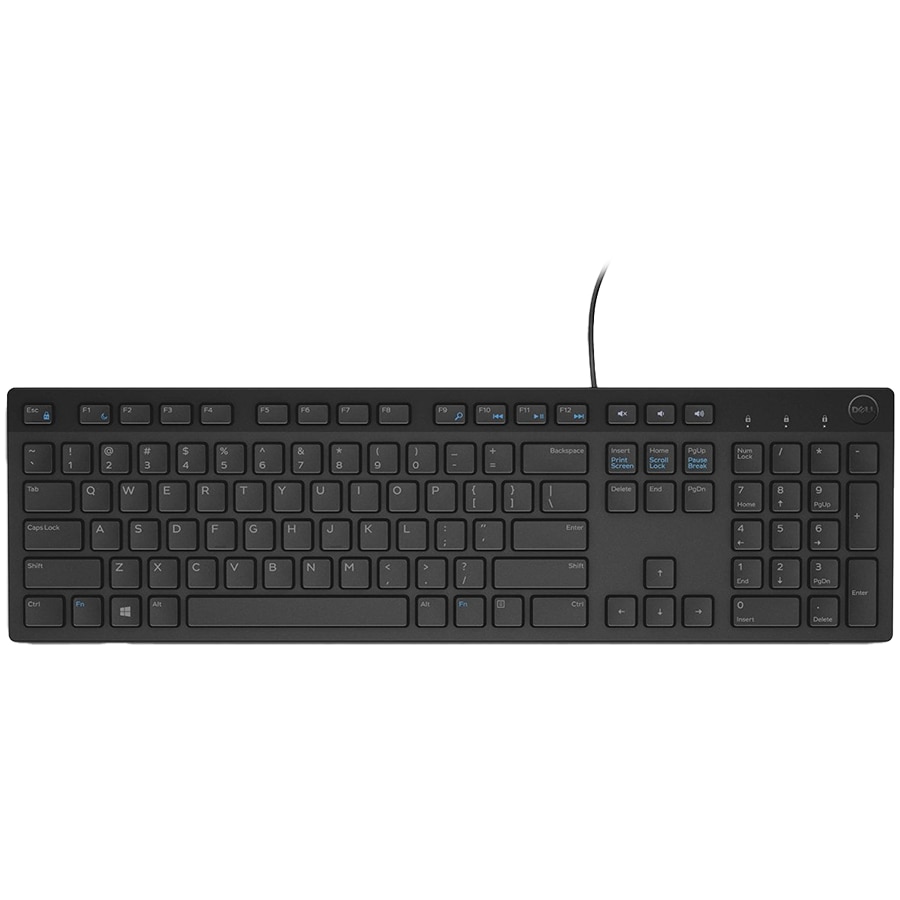 Tastatura cu fir, Dell, Multimedia-KB216 - bulgara, Negru - eMAG.ro