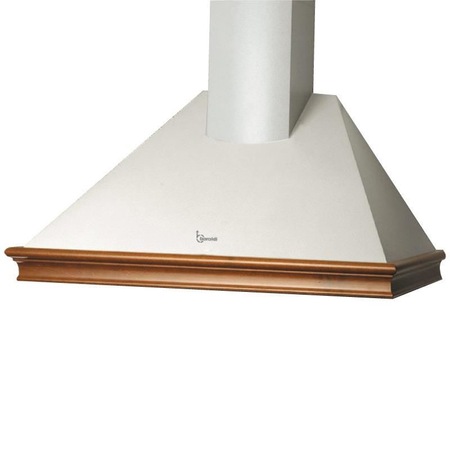 Hota rustica decorativa Baraldi Casale 01CAS090WH70NT, 90 cm, 700 m3/h ...