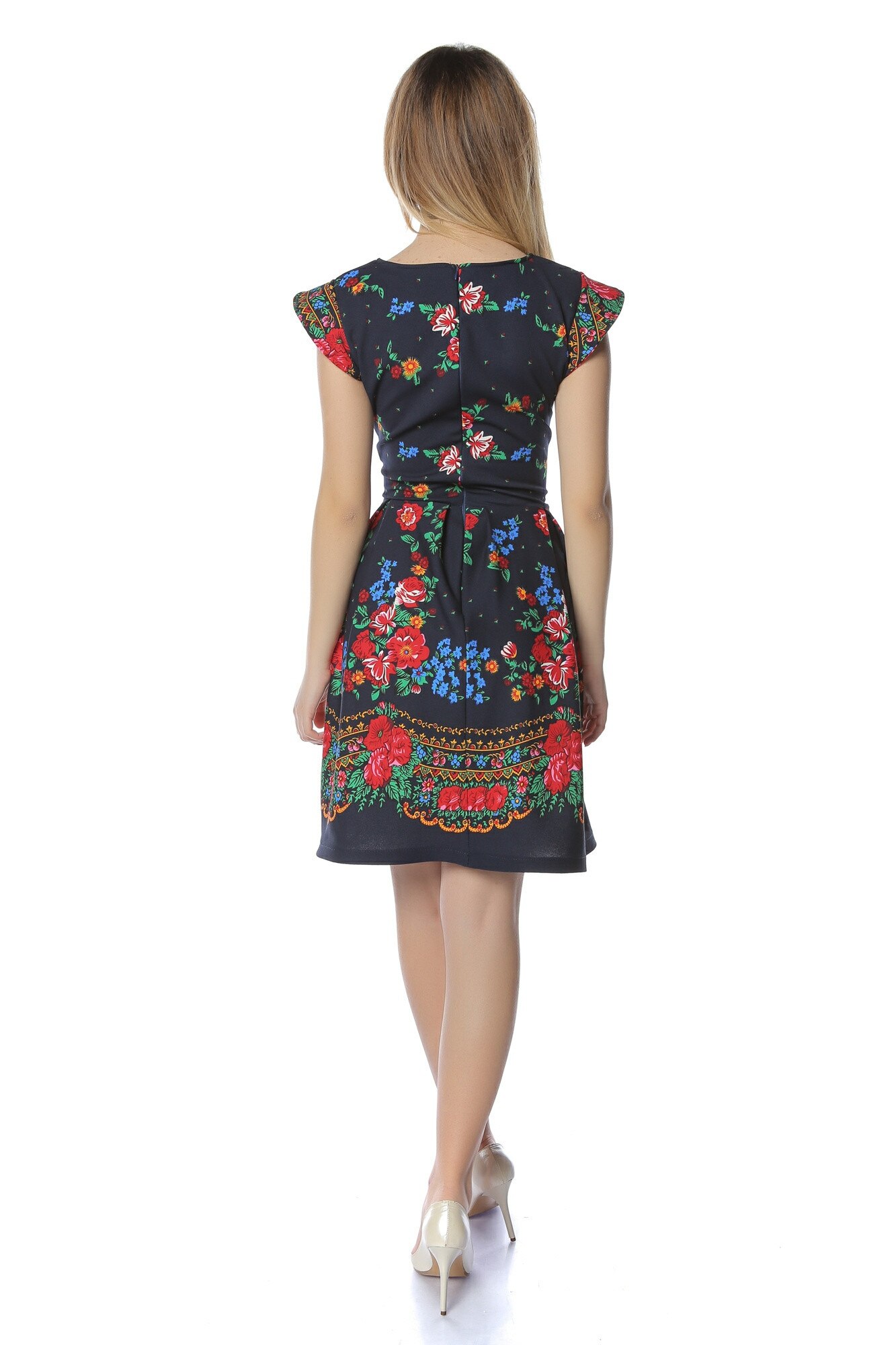 Rochie clos, Gypsy, bleumarin, 40 - eMAG.ro
