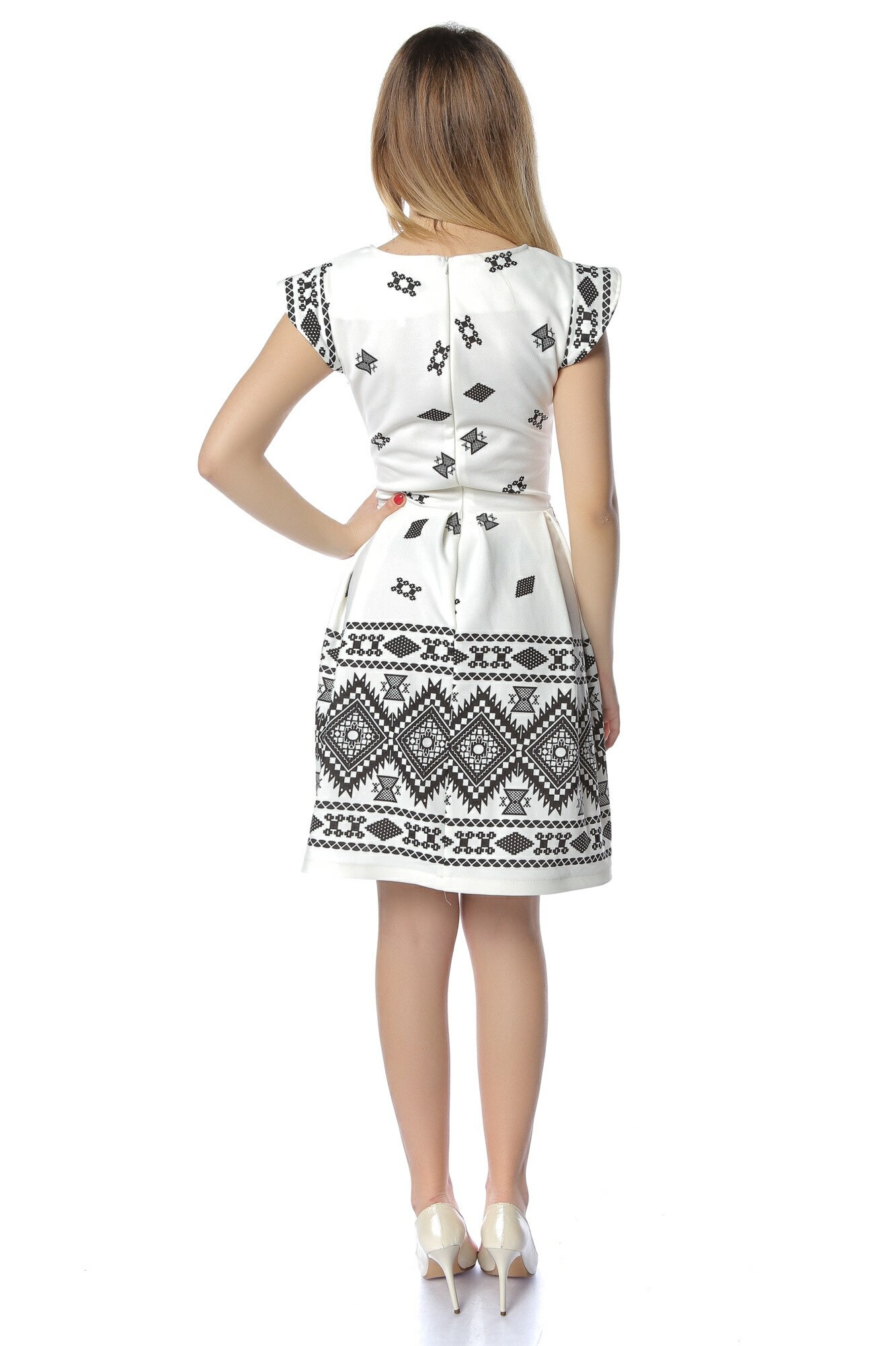Rochie clos, Traditie, alba, L - eMAG.ro