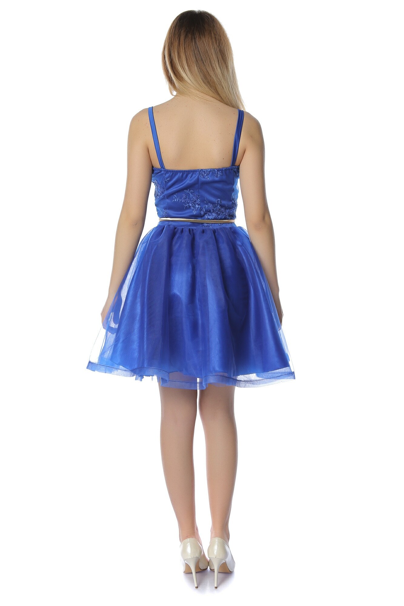 Rochie clos, Diva Luxury, albastru, S - eMAG.ro