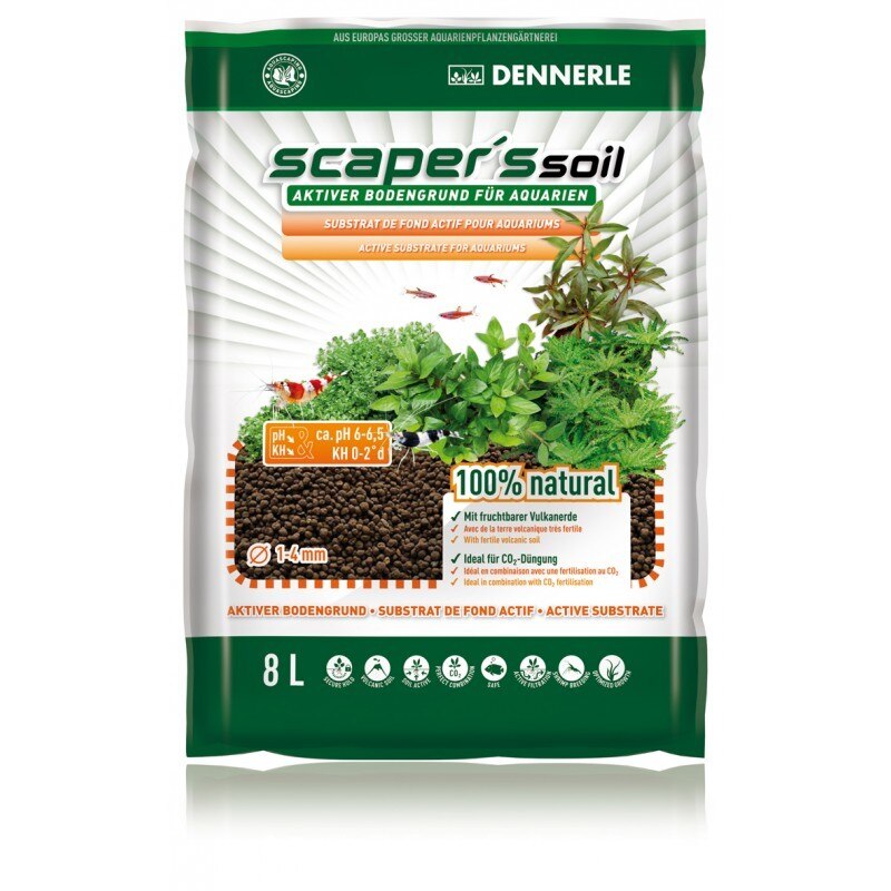 Substrat activ pentru acvarii plantate, Dennerle Scaper`s Soil, 8 litri ...