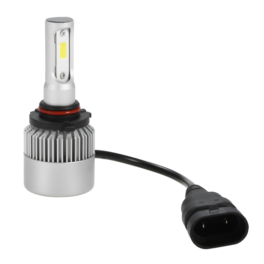 Bec led H11 soket 9006(set 2 bucati), Ventilator incorporat, Cip ...