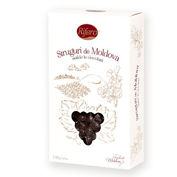 Bomboane de ciocolata cu stafide "Struguri de Moldova" 136g - eMAG.ro