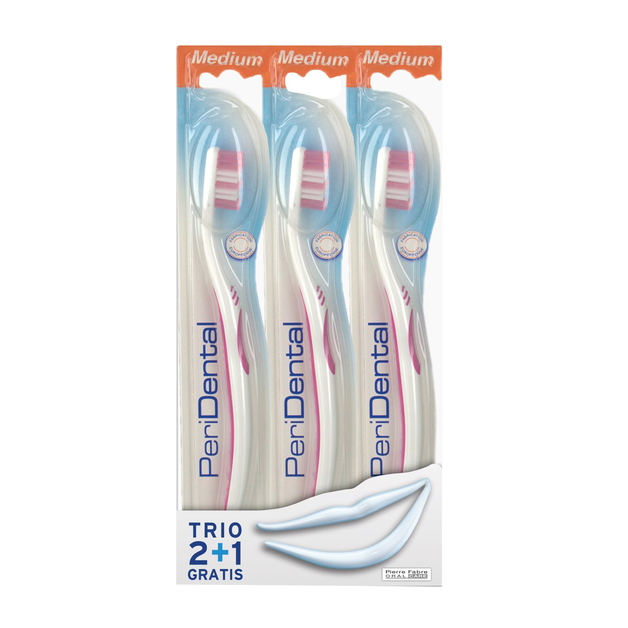 Pachet Promo Pierre Fabre PFOC: Periuta de dinti peridental M, 2 + 1 ...