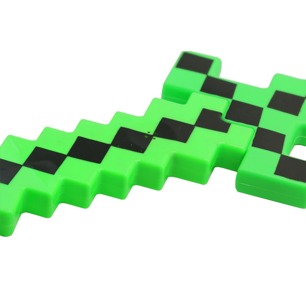 Sabie MINECRAFT, verde, lumini si sunete, 61 cm - eMAG.ro