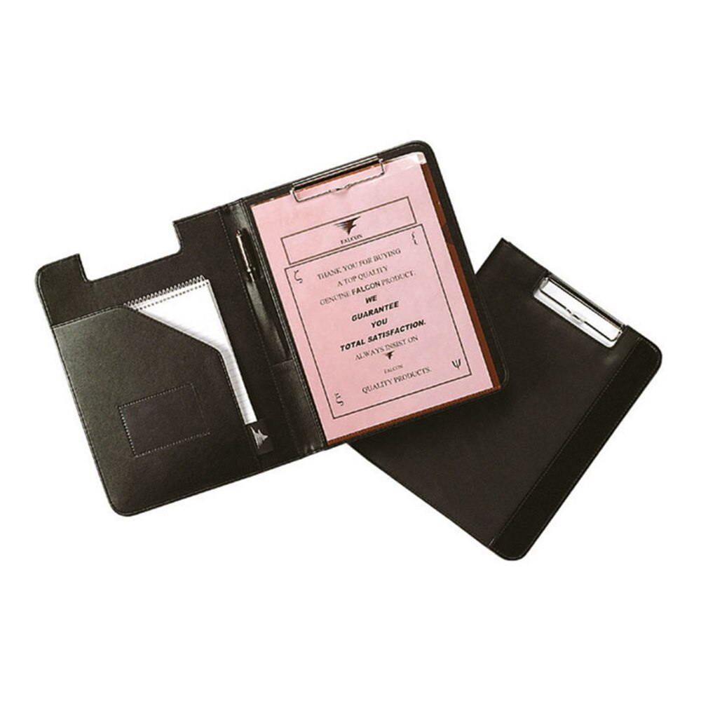 Mapa conferinte A4, clipboard, imitatie piele neagra, FALCON - eMAG.ro