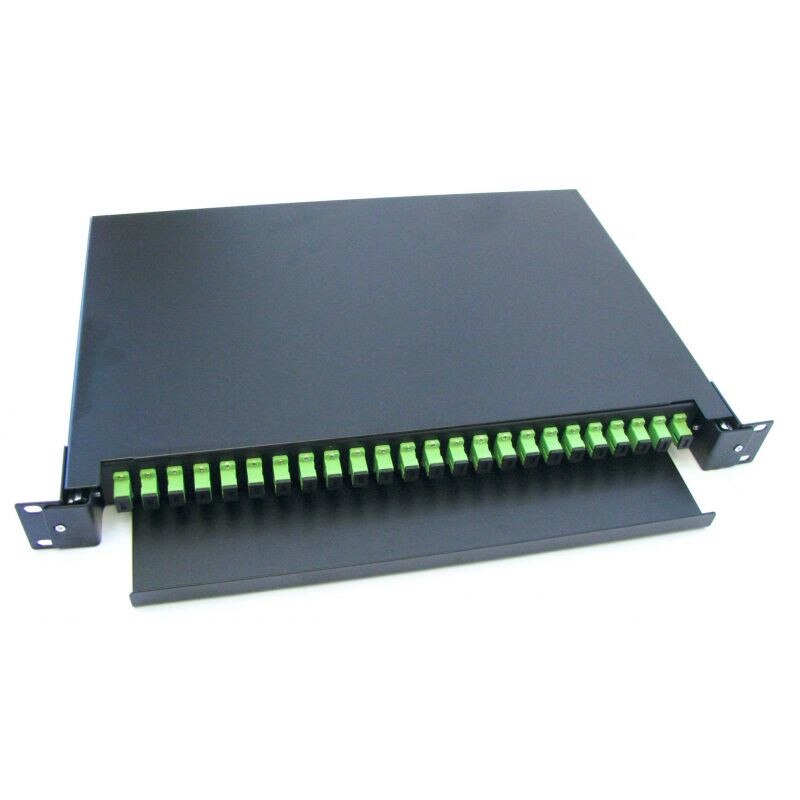 Patch panel optic,echipat cu 24 adaptori SC/APC+24 pigtailuri SC/APC ...