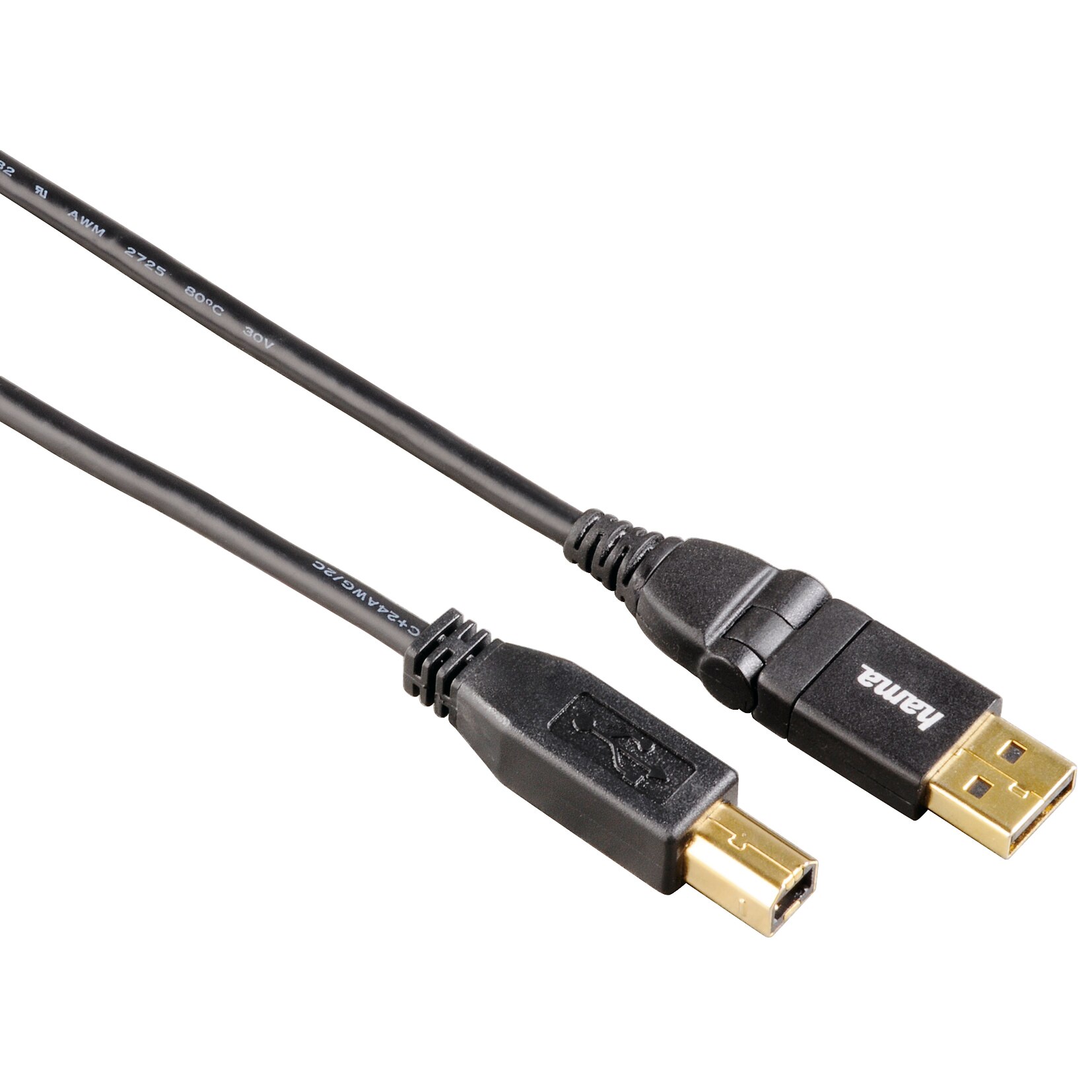 Cablu Hama Fullmotion USB - mini USB, 1.8m - eMAG.ro