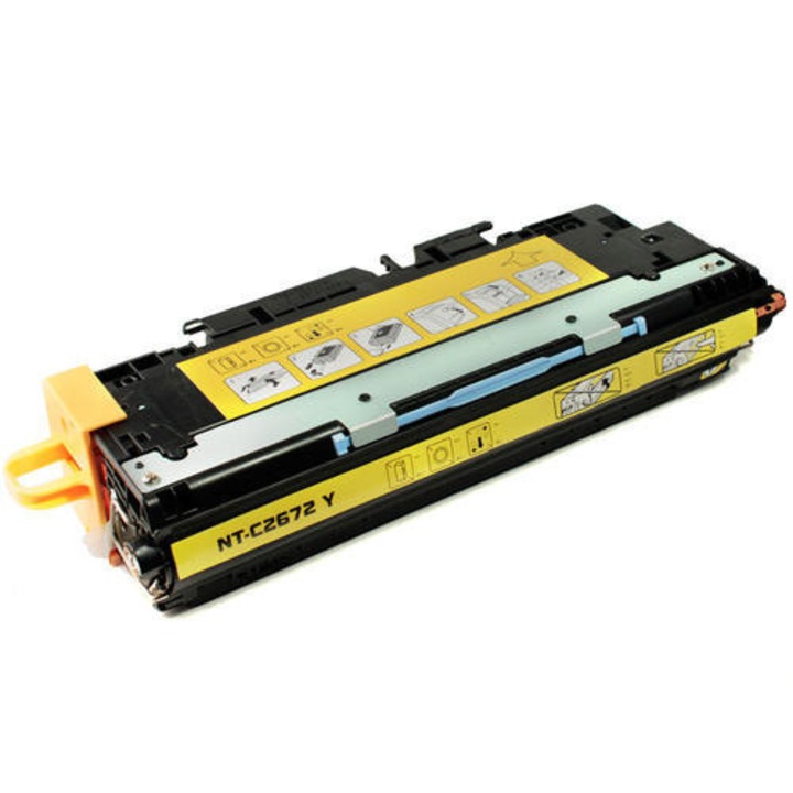 Toner compatibil HP 309A Q2672A galben - eMAG.ro
