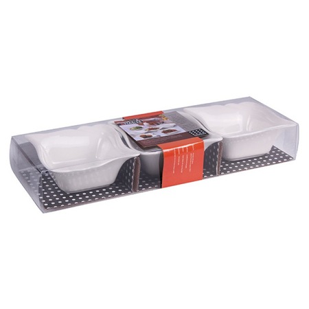 Set 3 boluri PRC 7300, 10 x 10 cm, Alb - eMAG.ro