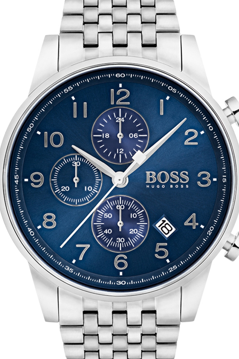 Boss Hugo Boss, Ceas quartz cu bratara metalica, Argintiu - eMAG.ro