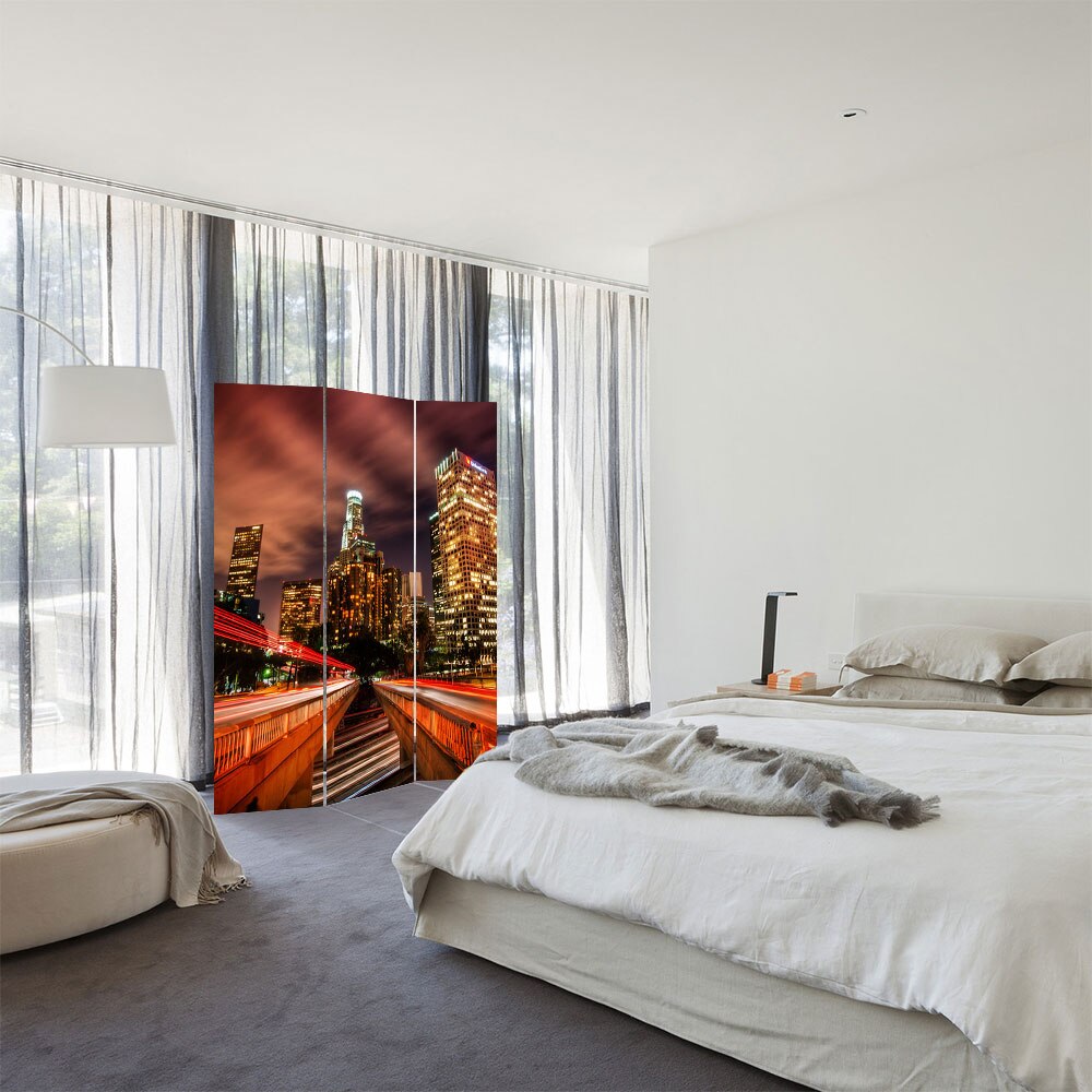 Paravan de Camera Premium Modern BTex ArtDecoMag din 3 Panouri Urban ...