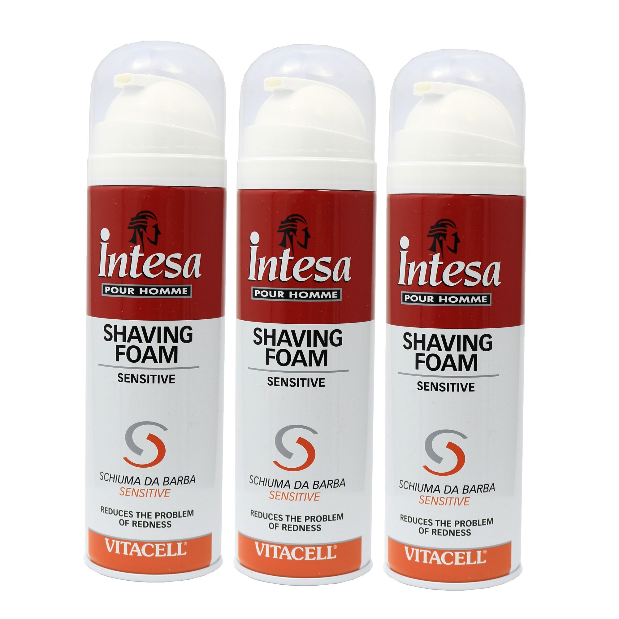 Set Spuma de ras INTESA Sensitive, 300 ml, 3 buc - eMAG.ro