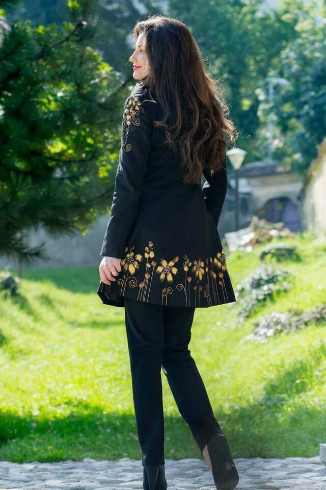 Trench Bianca, Mako Tailor, negru, 40 - eMAG.ro