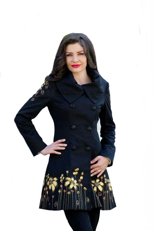 Trench Bianca, Mako Tailor, negru, 40 - eMAG.ro