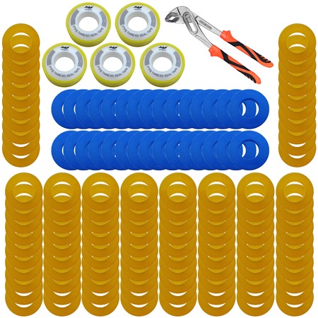 Pachet - 100 x Garnitura din silicon 3/4 + 30 x Garnitura de cauciuc 1/ ...