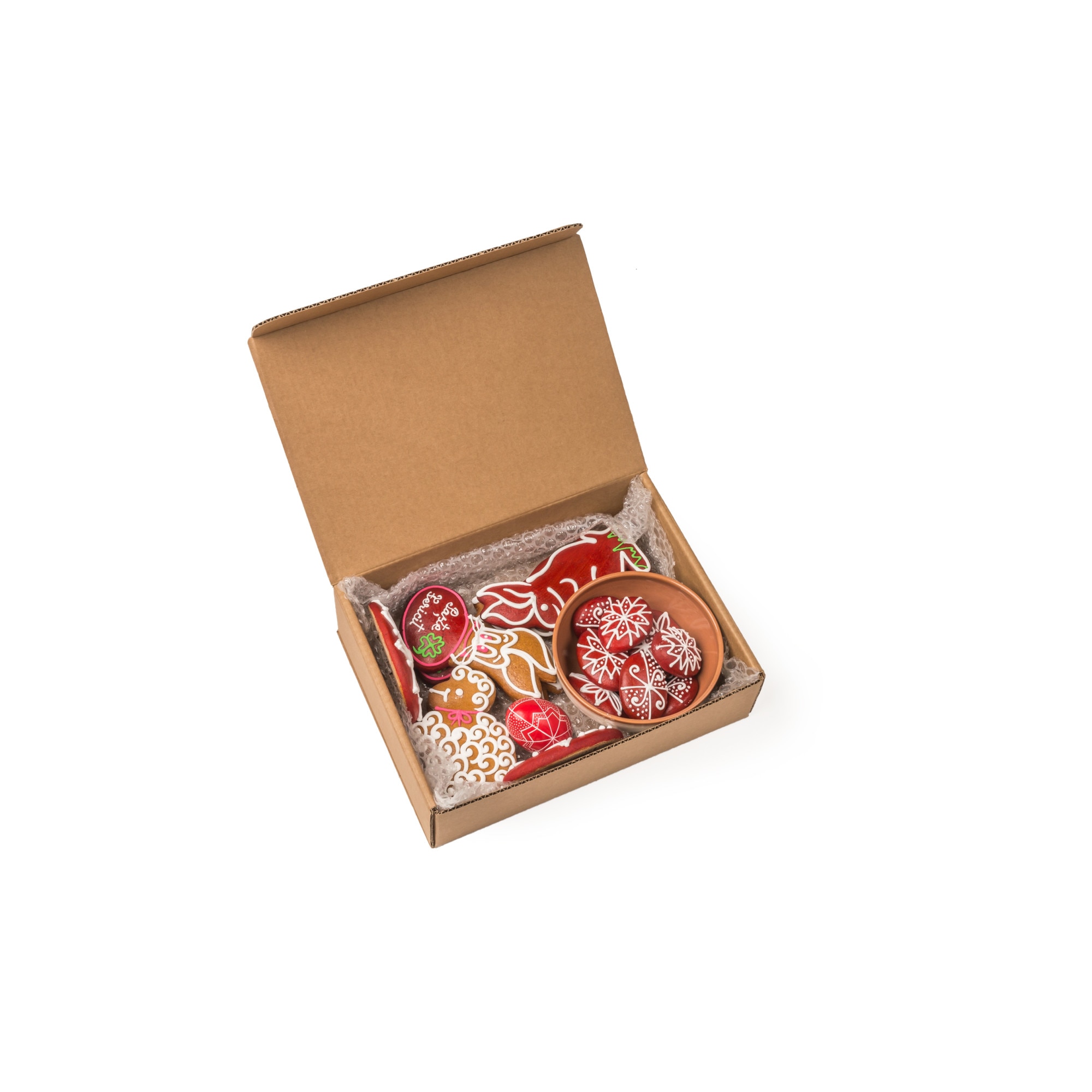 Pachet cadou traditional de Pasti cu turta dulce si farfurie de ...