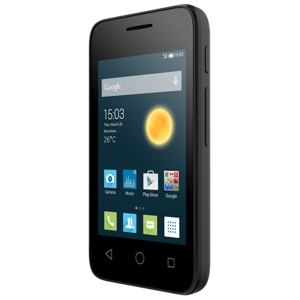 Мобилен телефон ALCATEL ONETOUCH Pixi3, Dual Sim, Black - eMAG.bg