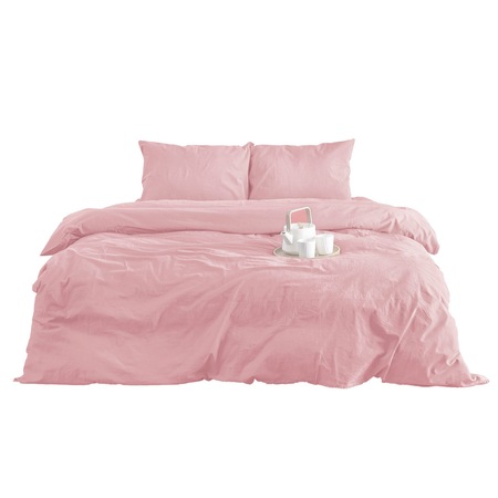 Set lenjerie de pat deFlorian XXL, 4 piese, din panza contemporana ...