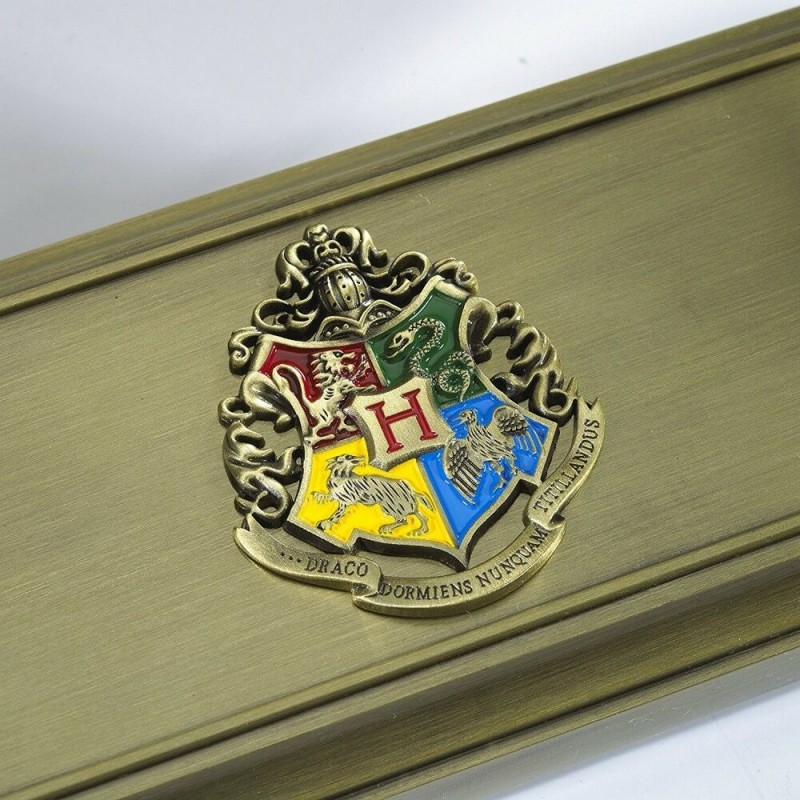 Suport Bagheta Harry Potter Hogwarts Logo, Auriu - eMAG.ro