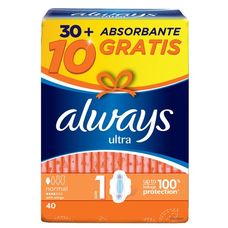 Pachet promo Always Absorbante Ultra Regular Quatro, 40 bucati - eMAG.ro