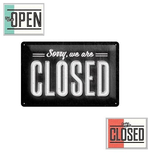 Pachet Open&Closed - placa, 2 magneti - eMAG.ro