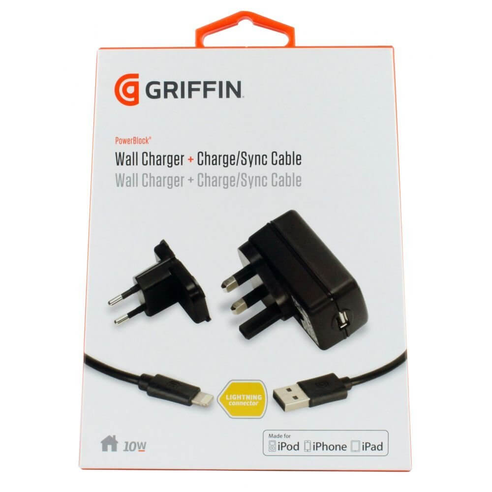 Захранване Griffin PowerBlock Lightning Wall Charger 2.1A with ...