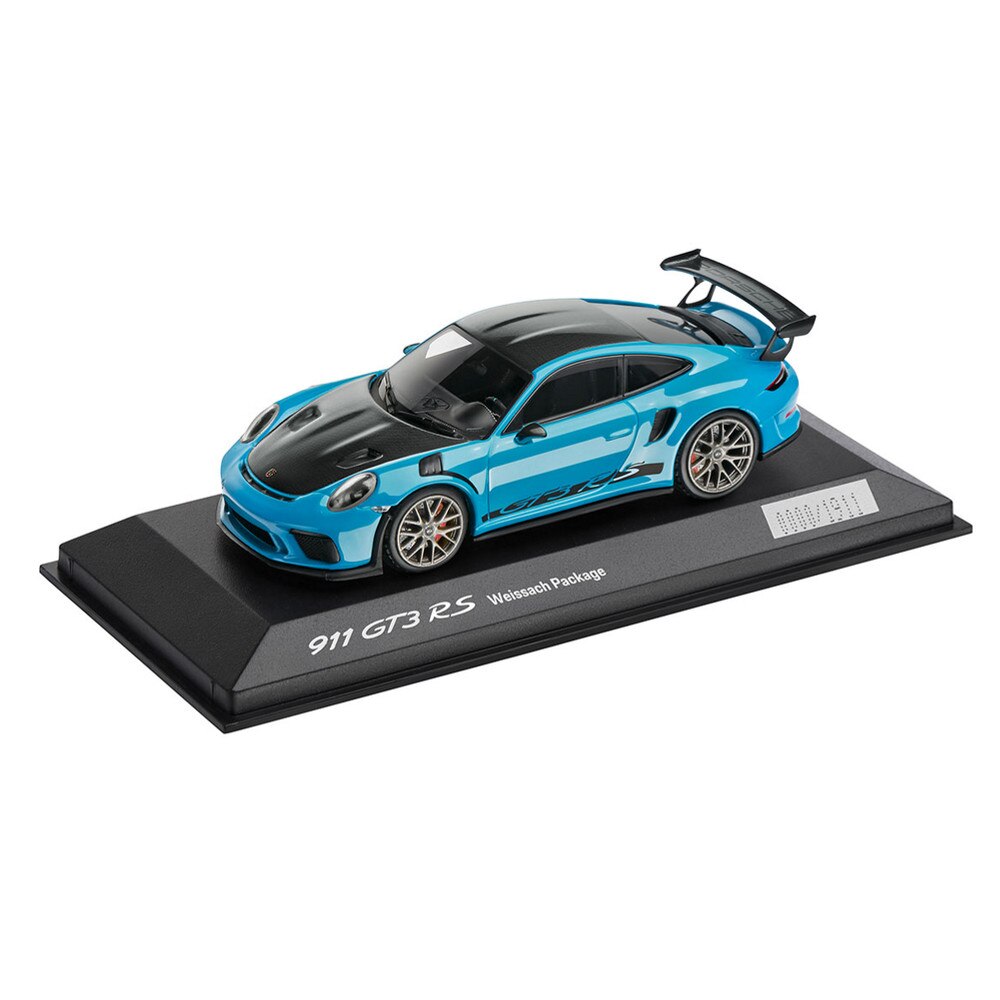 Macheta Auto Porsche 911 GT3 RS, pachet Weissach, 1:43, Albastru - eMAG.ro