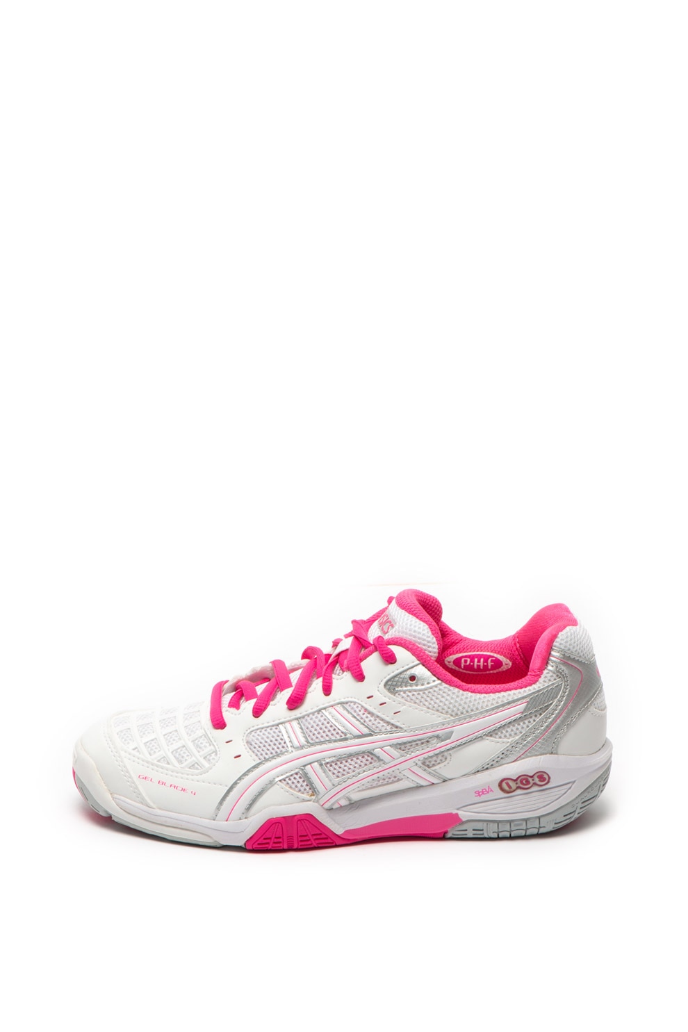 Asics, Pantofi cu brant detasabil, pentru tenis Gel-Blade 4, Alb/Gri ...