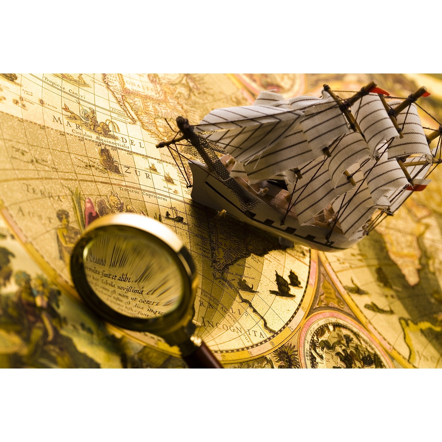 Falikép Régi iránytű 1 - 100x150cm - Legjobb dekoráció - eMAG.hu