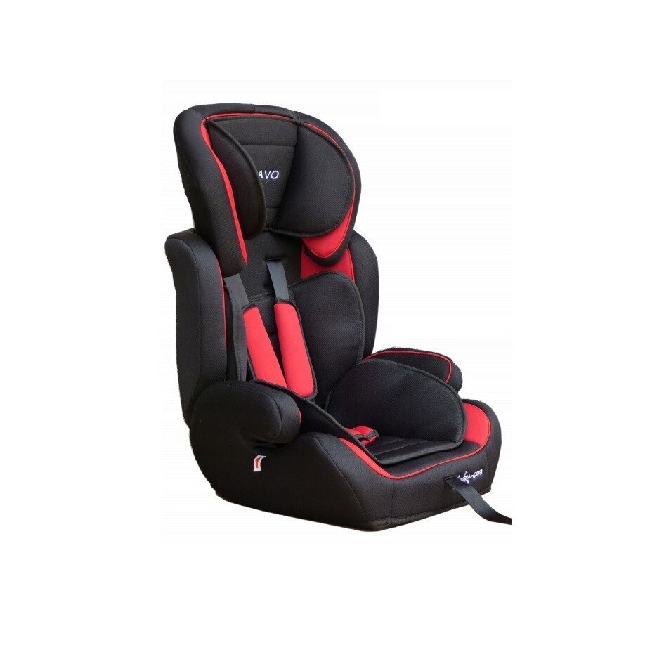 Scaun auto PROFESIONAL pentru copil Bravo Junior Red, Model Deluxe ...