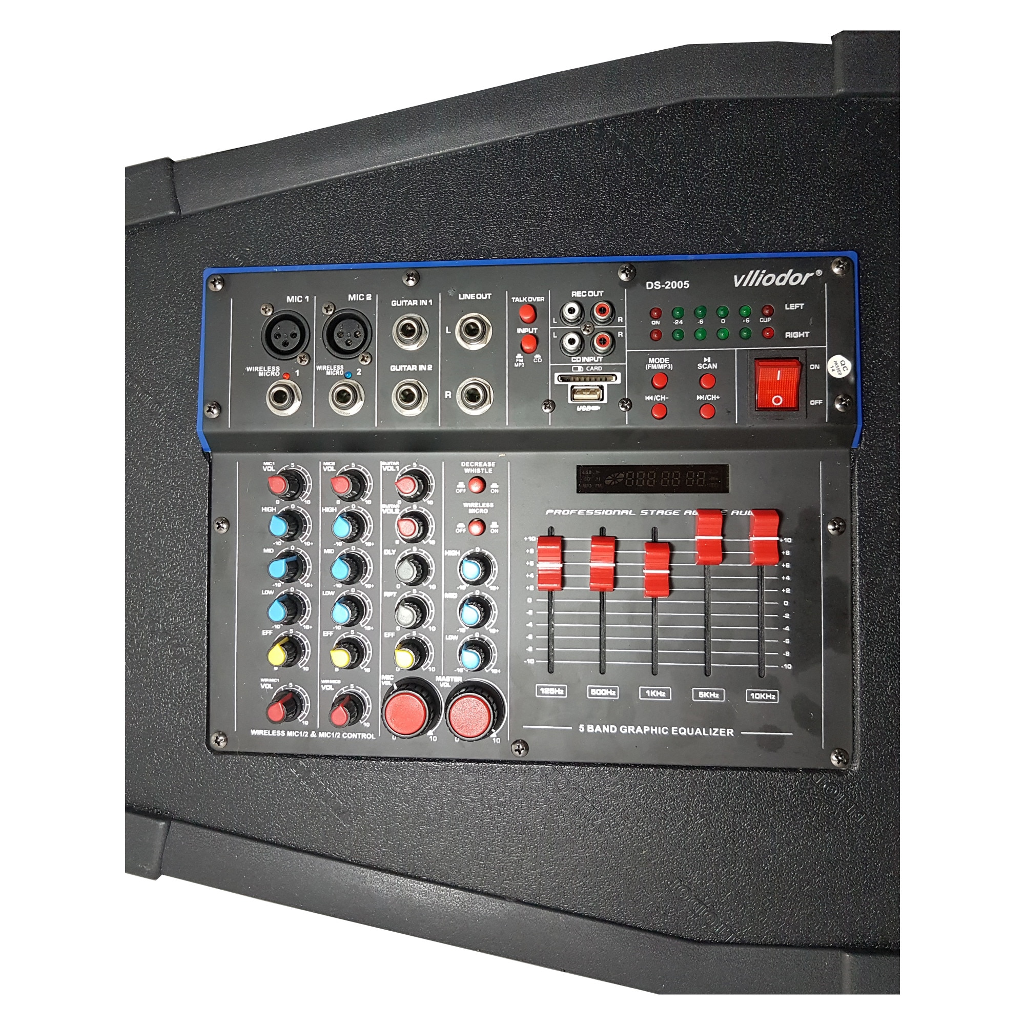 Boxe Active Profesionale 600 W 30 cm, 2 Microfoane Wi-Fi, Karaoke ...