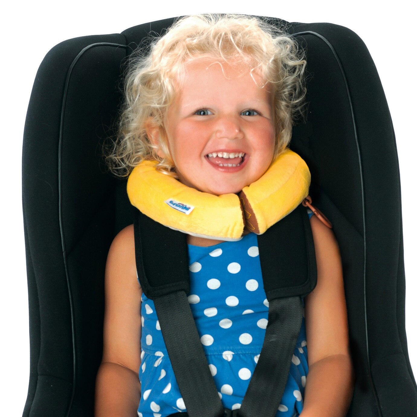 Възглавница Yondi Yellow Travel Trunki - eMAG.bg