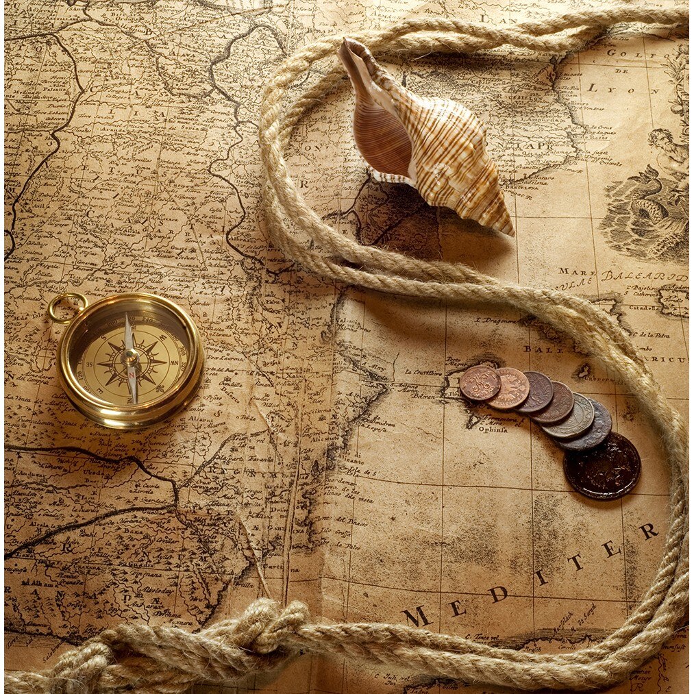 Falikép Régi térkép 1 - 98x100cm - Legjobb Dekor - eMAG.hu