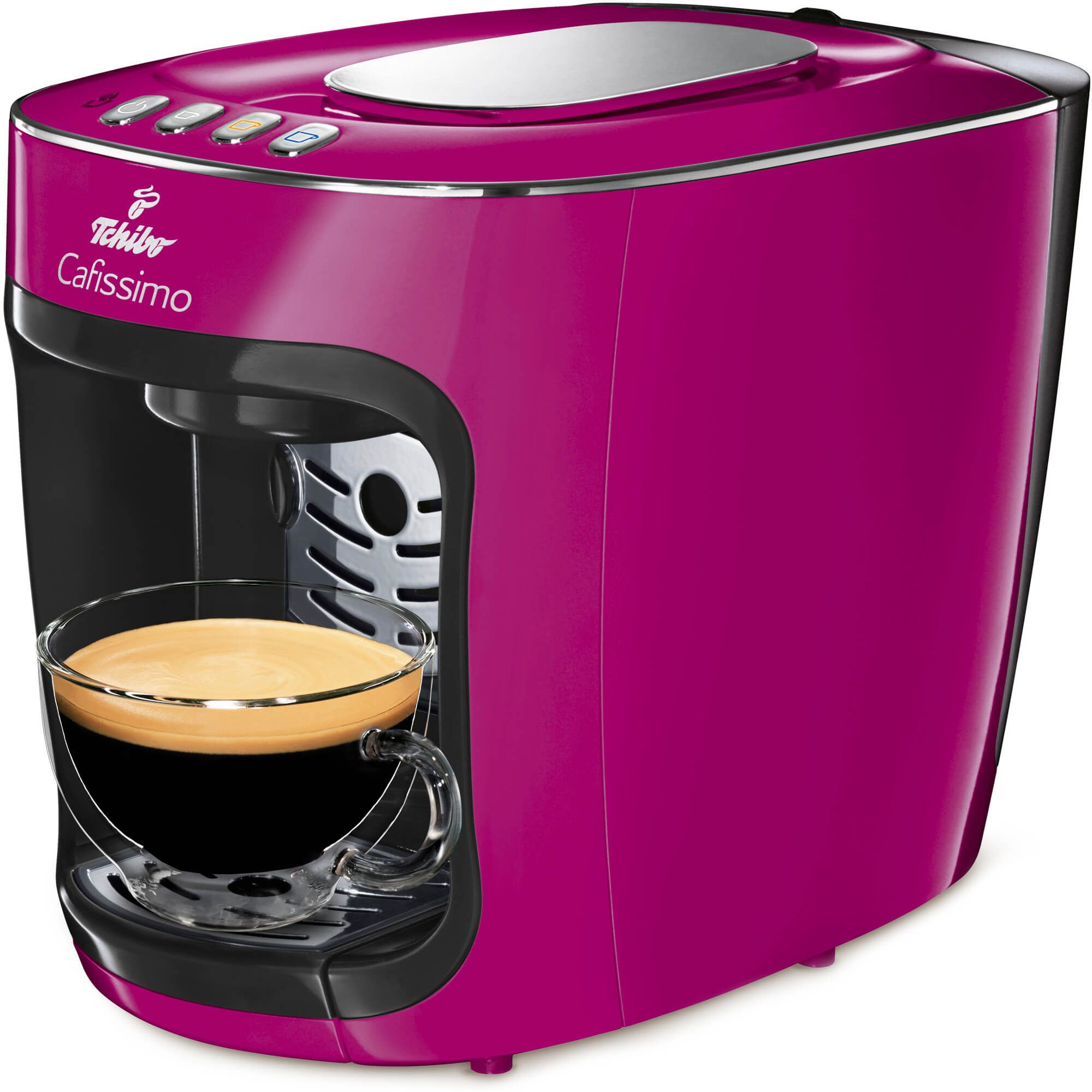Еспресо машина Tchibo Cafissimo Mini Wild Berry, 1500 W, 3 налягания ...