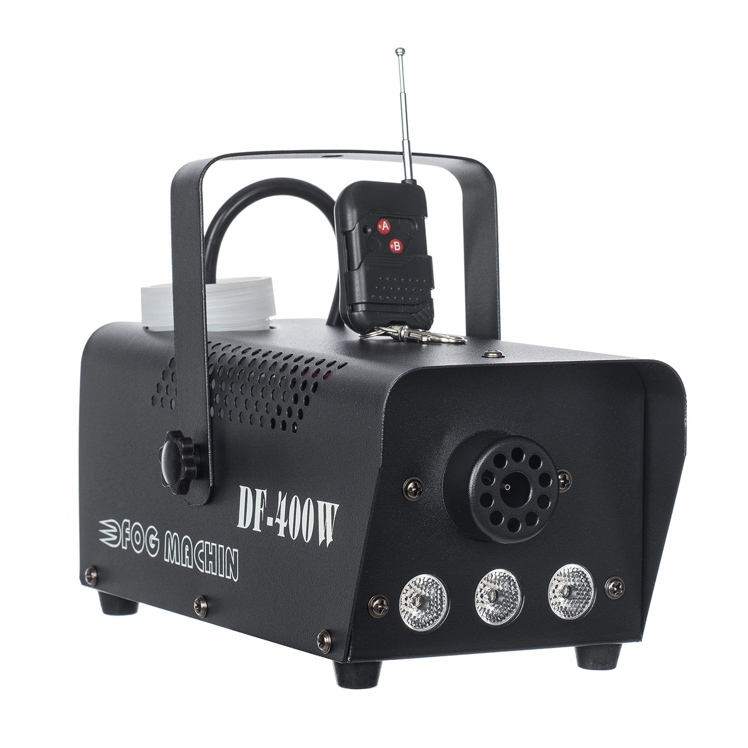 Masina de Fum 400 W, cu Leduri, Telecomanda si Suport Montare, Neagra ...