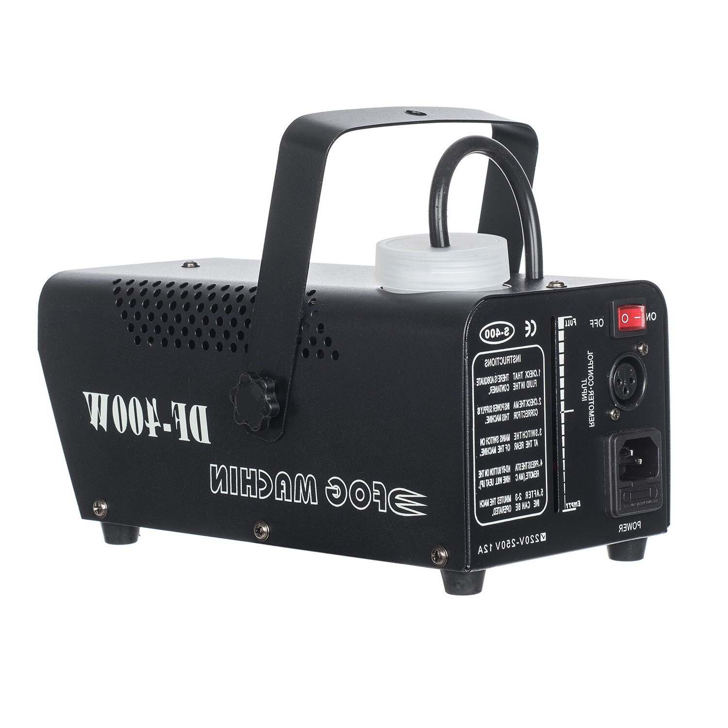 Masina de Fum 400 W, cu Leduri, Telecomanda si Suport Montare, Neagra ...