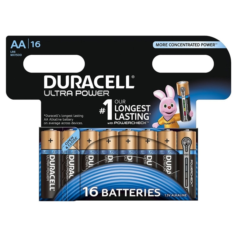 Duracell Ultra R6 AA alkáli elem, POWERCHECK, 16 db / csomag - eMAG.hu