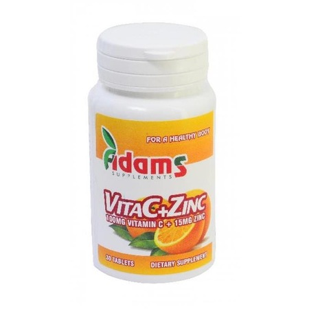 Vitamina C + Zinc Adams Vision 30tbl - eMAG.ro